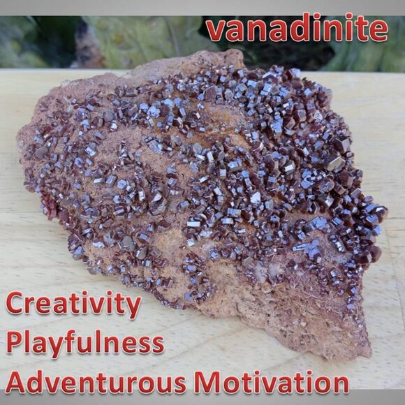 Accents | Vanadinite Mineral Rock Crystal Stone Chakra Adventure Motivation 5 | Poshmark